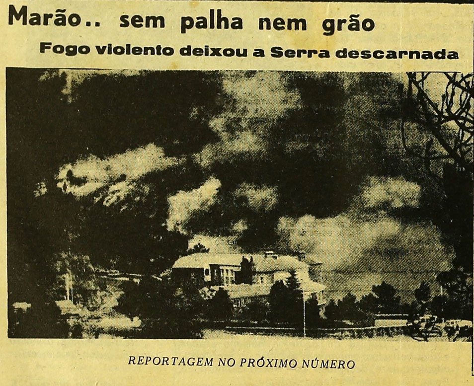 “O Marão a arder”, em setembro de 1985 - Flor do Tâmega
